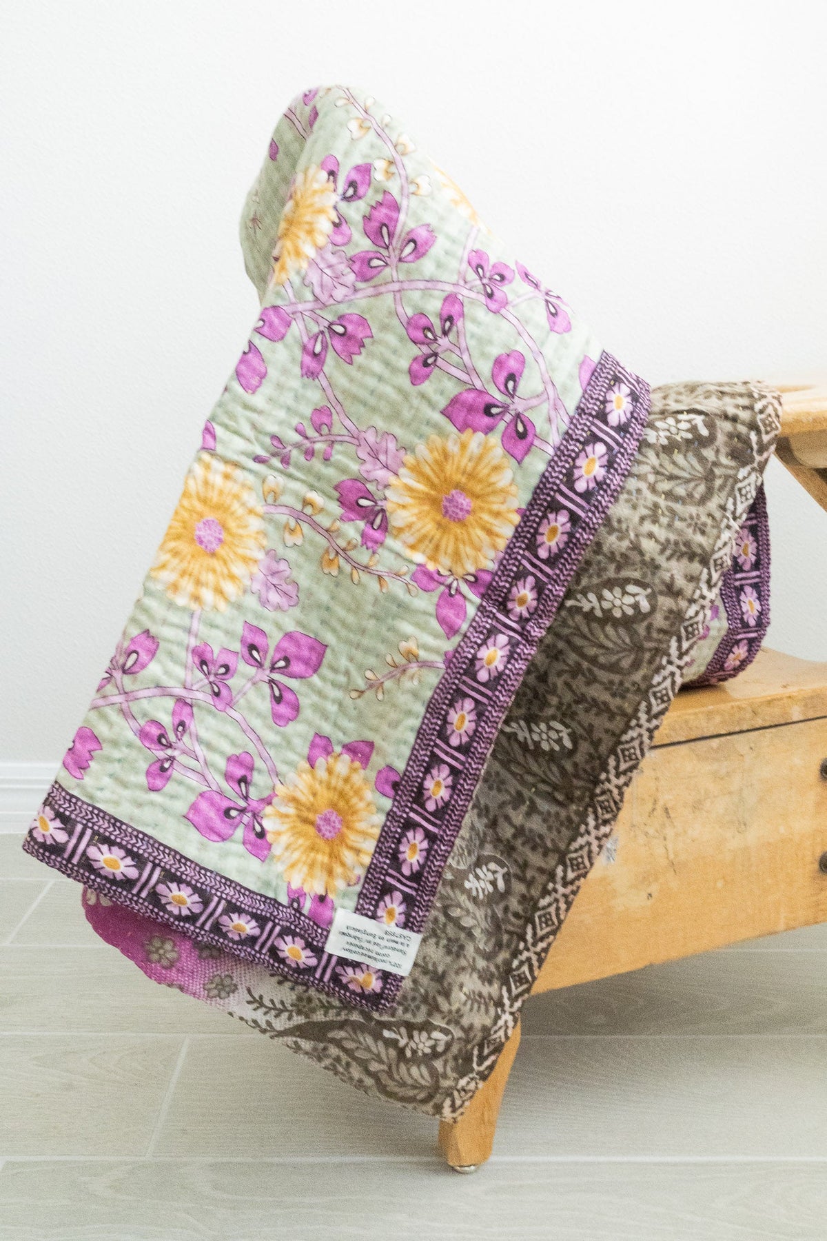 Dear No. 4 Kantha Baby Blanket