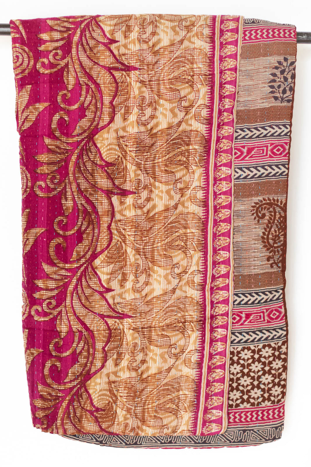 Kantha Throw Quilts & Blankets | Vintage, Handmade & Indian Style